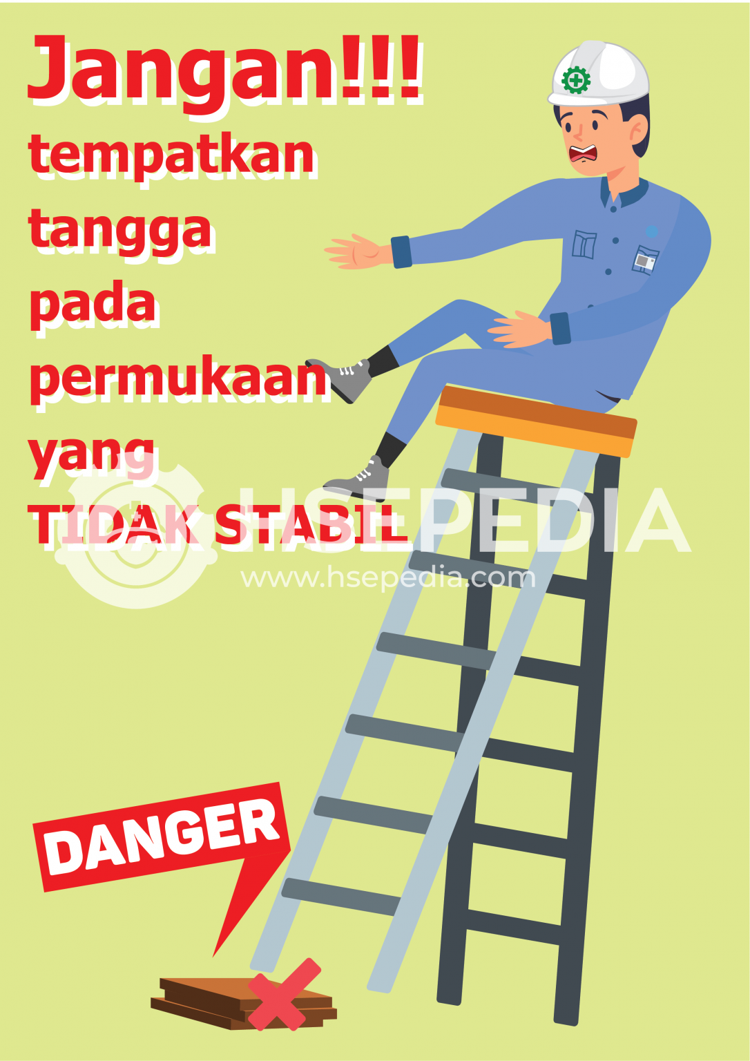 Contoh Desain Poster K3 (Keselamatan dan Kesehatan Kerja)