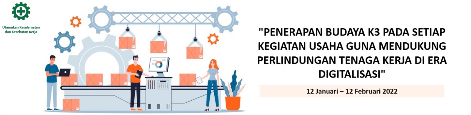 Contoh Desain Spanduk Bulan K3 Nasional tahun 2022