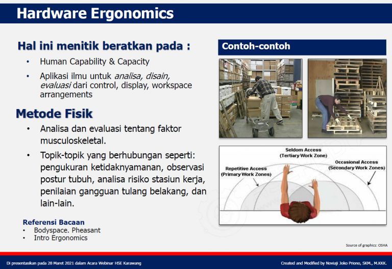 Contoh Form Ergonomi yang Umum digunakan ditempat Kerja - HSEpedia